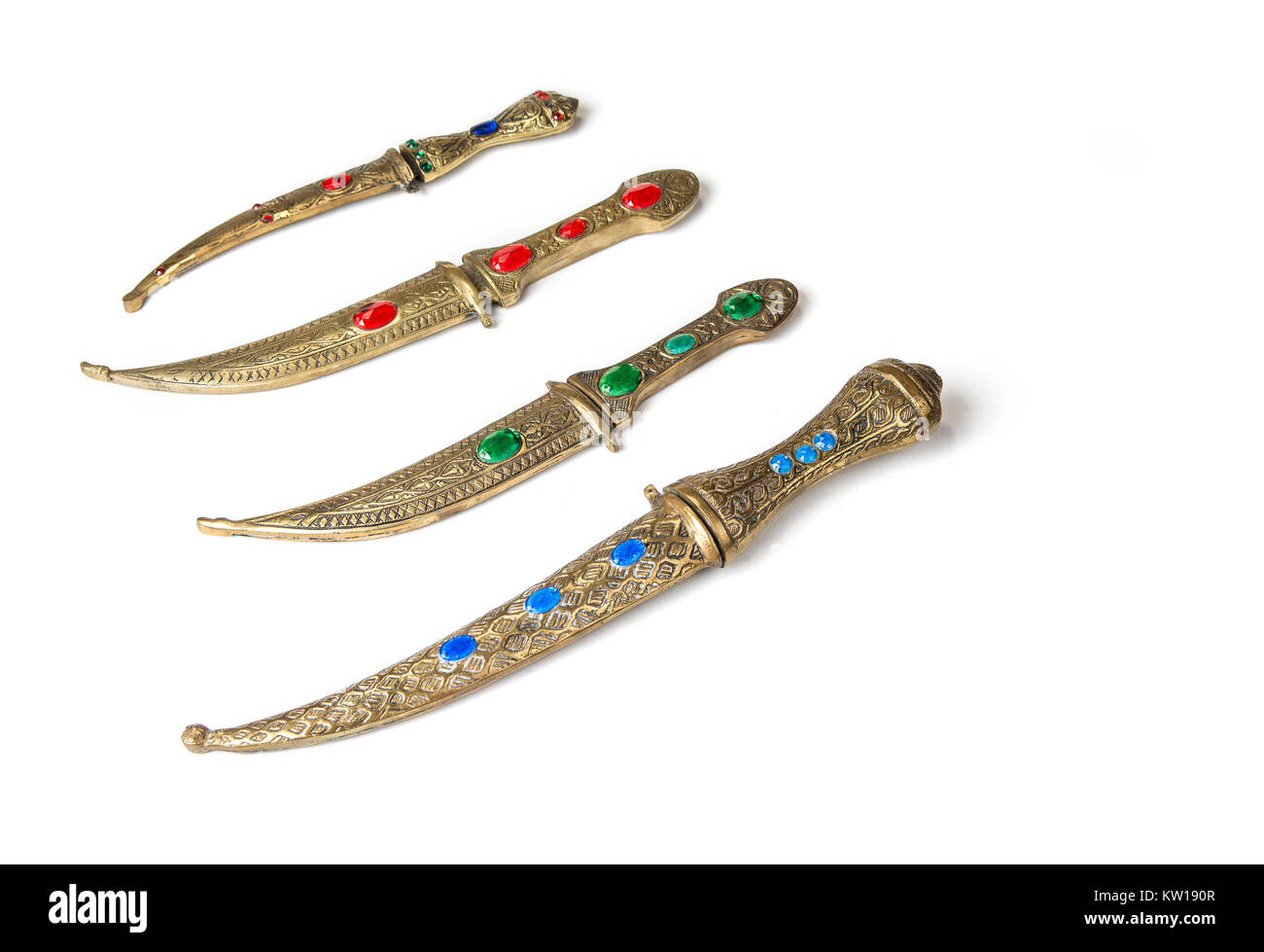 Vintage knife from ottoman empire in the white background Stock Photo ...