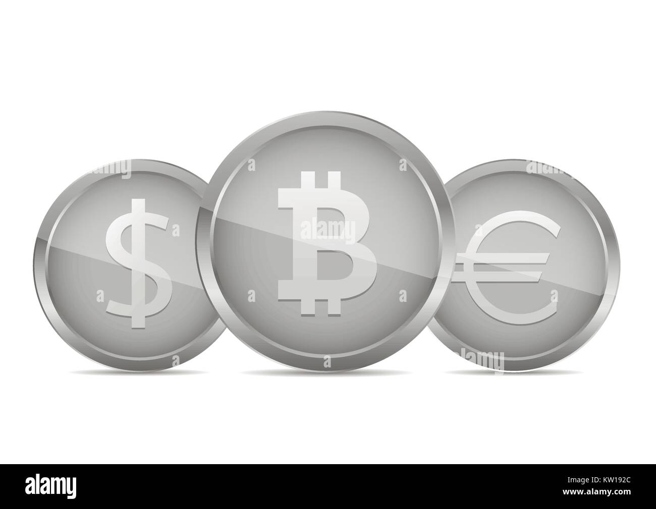 Silver symbol dollar Stock Vector Images - Alamy