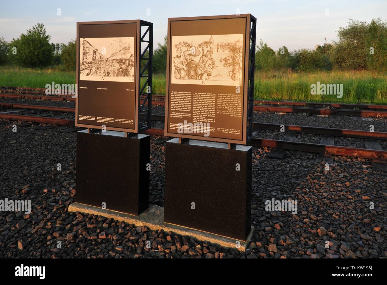 Monument. Auschwitz-Birkenau concentration camp, Brzezinka, Lesser ...