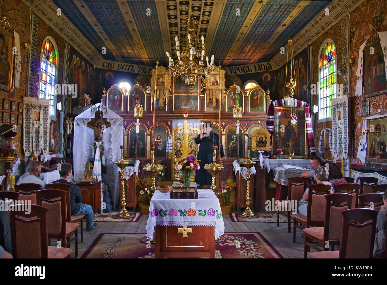 Interior of the Neo Greek-Catholic Church of St. Nicetas the Martyr ...