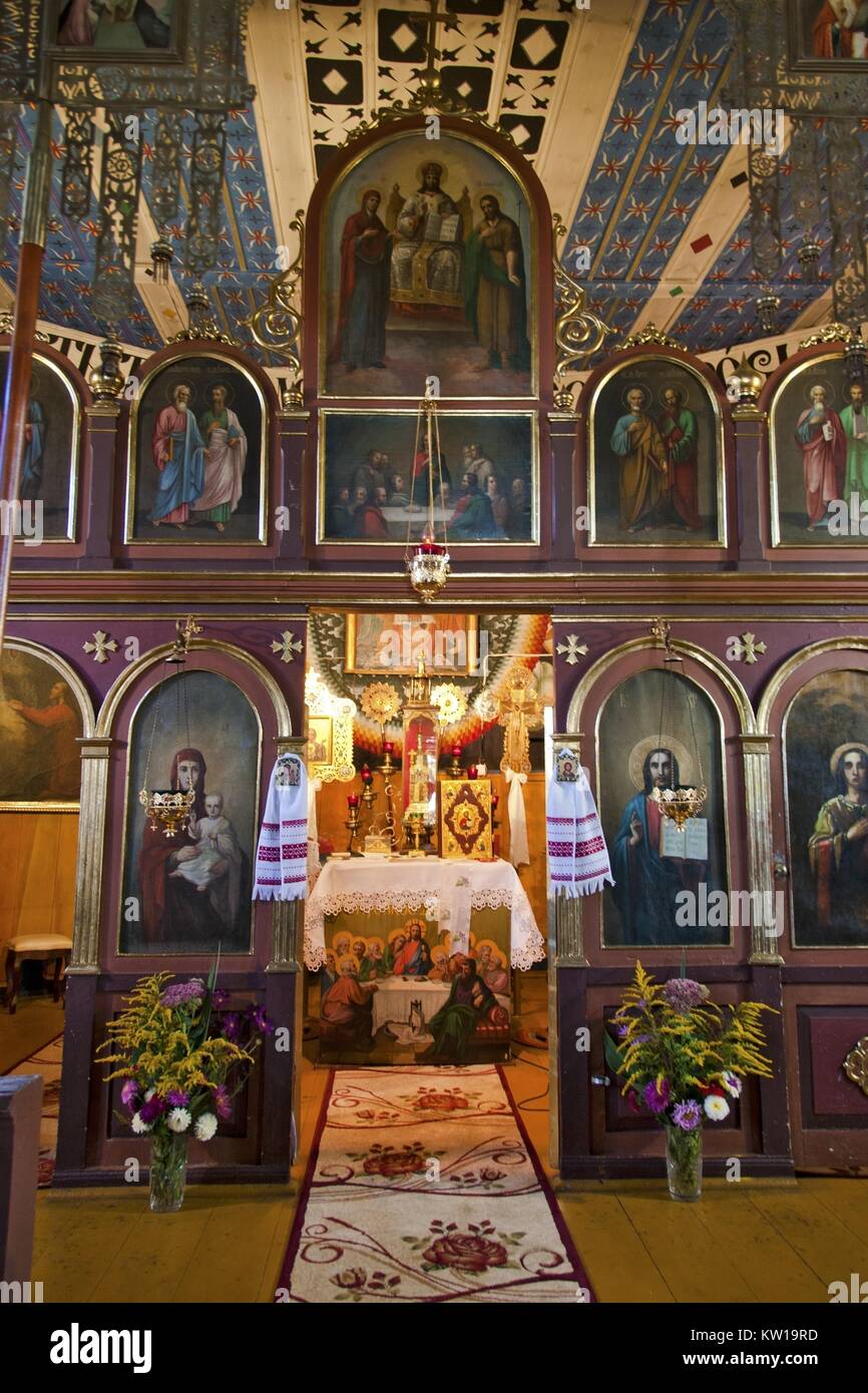 Interior of the Neo Greek-Catholic Church of St. Nicetas the Martyr ...