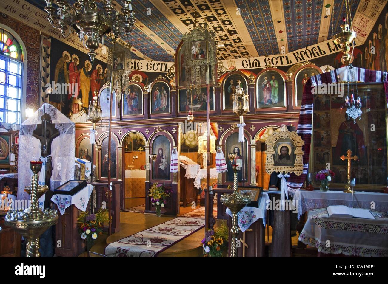 Interior of the Neo Greek-Catholic Church of St. Nicetas the Martyr ...