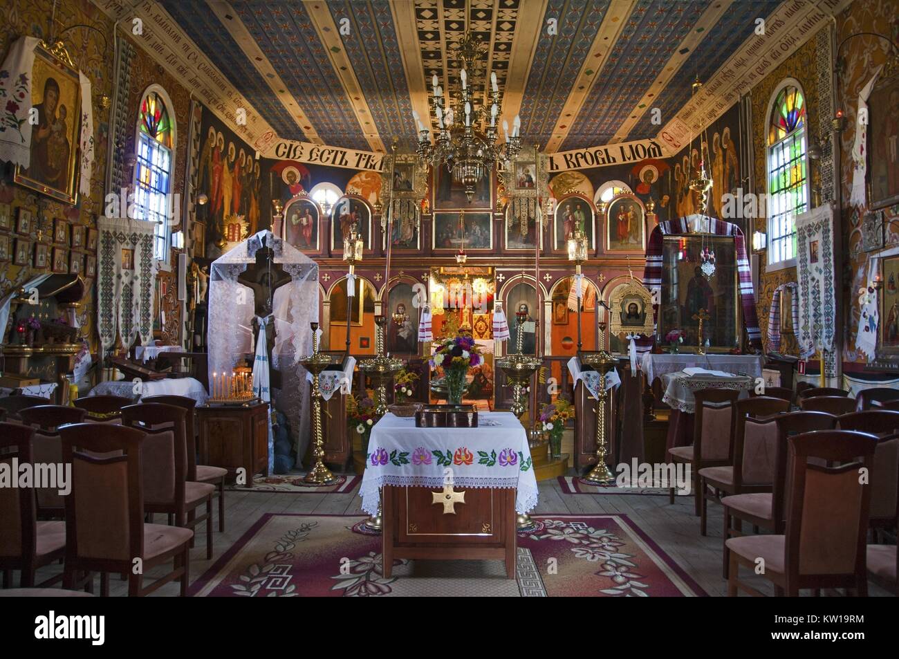 Interior of the Neo Greek-Catholic Church of St. Nicetas the Martyr ...