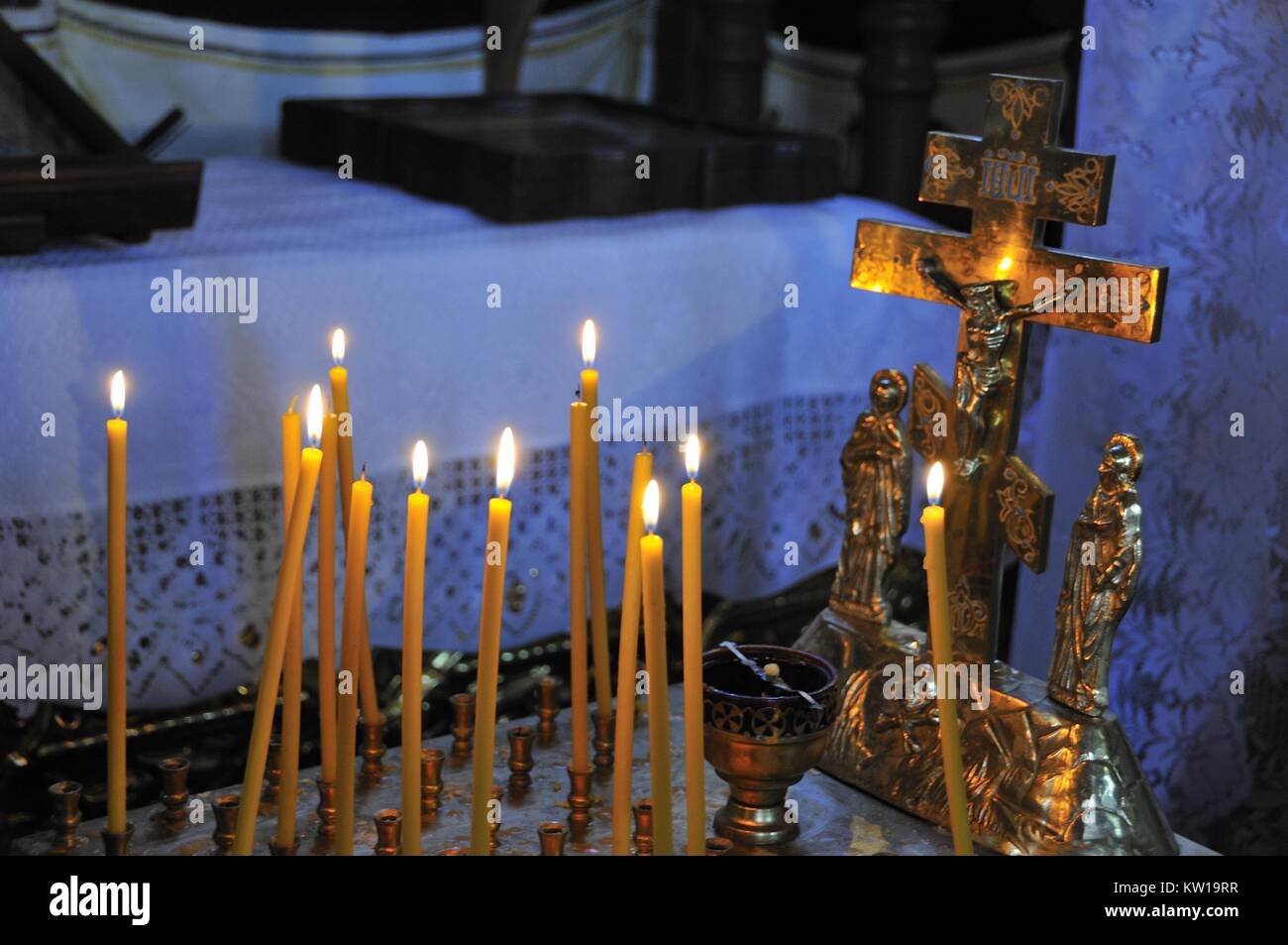 Interior of the Neo Greek-Catholic Church of St. Nicetas the Martyr ...