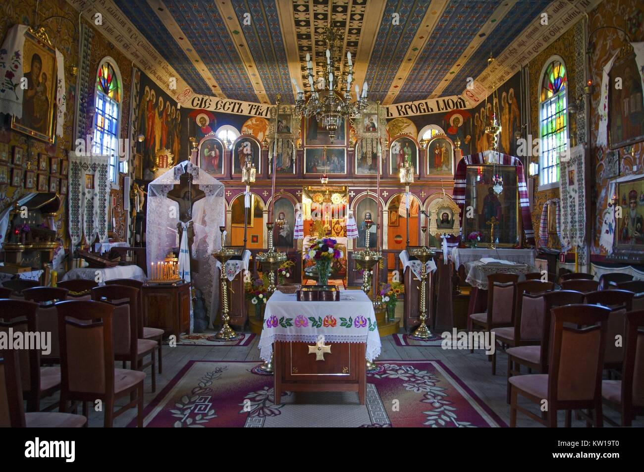 Interior of the Neo Greek-Catholic Church of St. Nicetas the Martyr ...