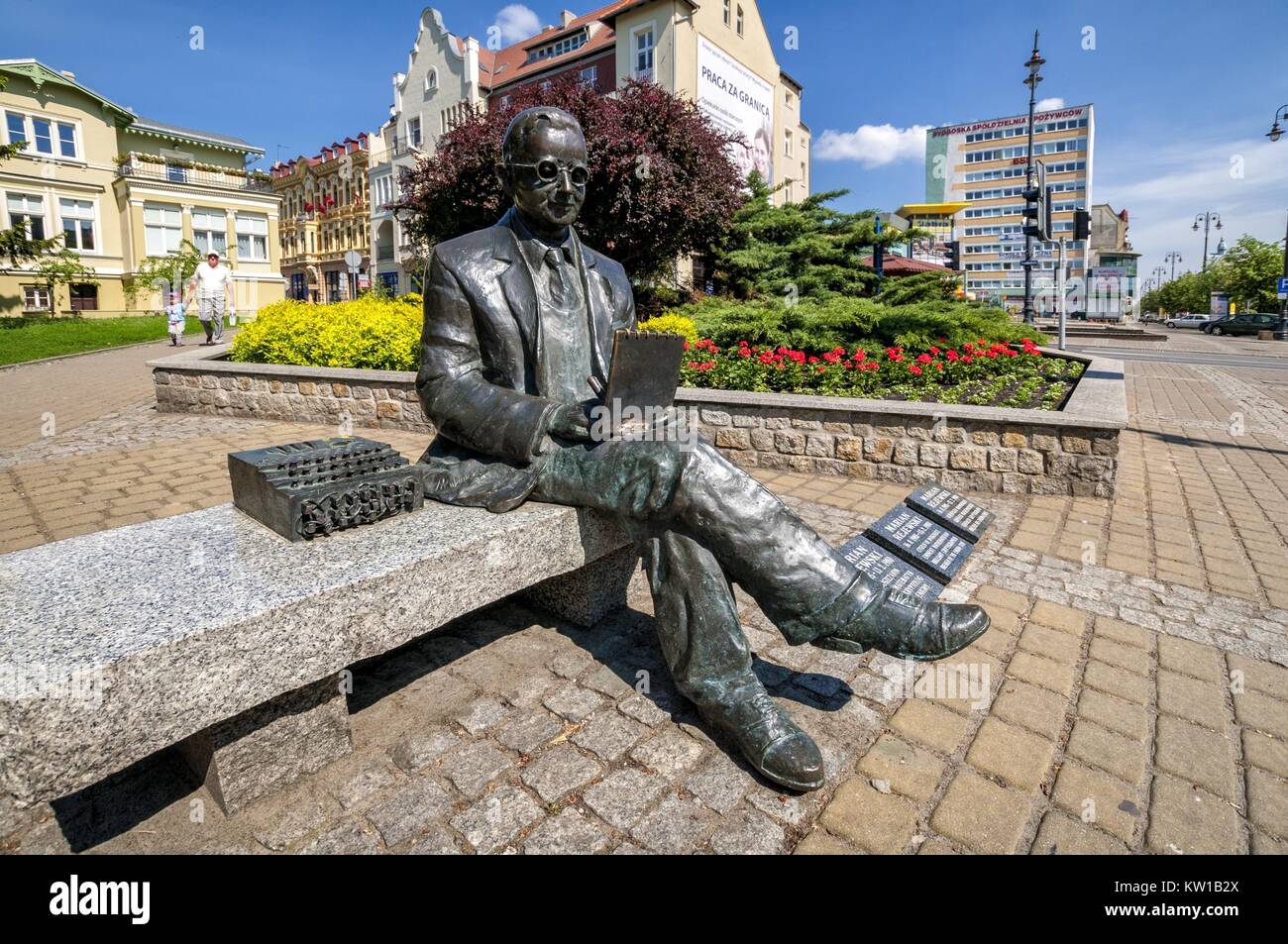 Monument - Marian Rejewski's bench. Bydgoszcz, Kuyavian-Pomeranian ...