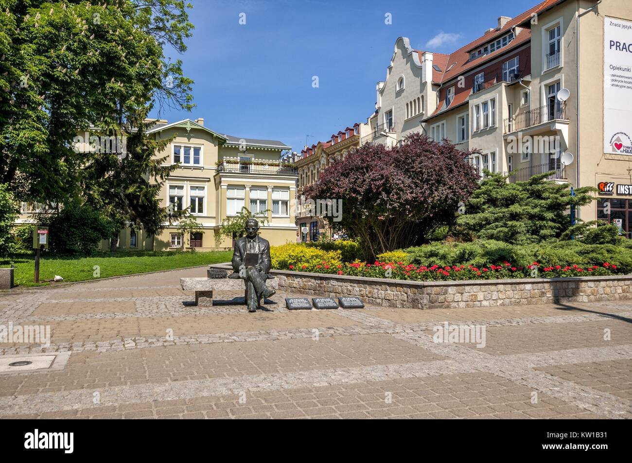 Monument - Marian Rejewski's bench. Bydgoszcz, Kuyavian-Pomeranian ...