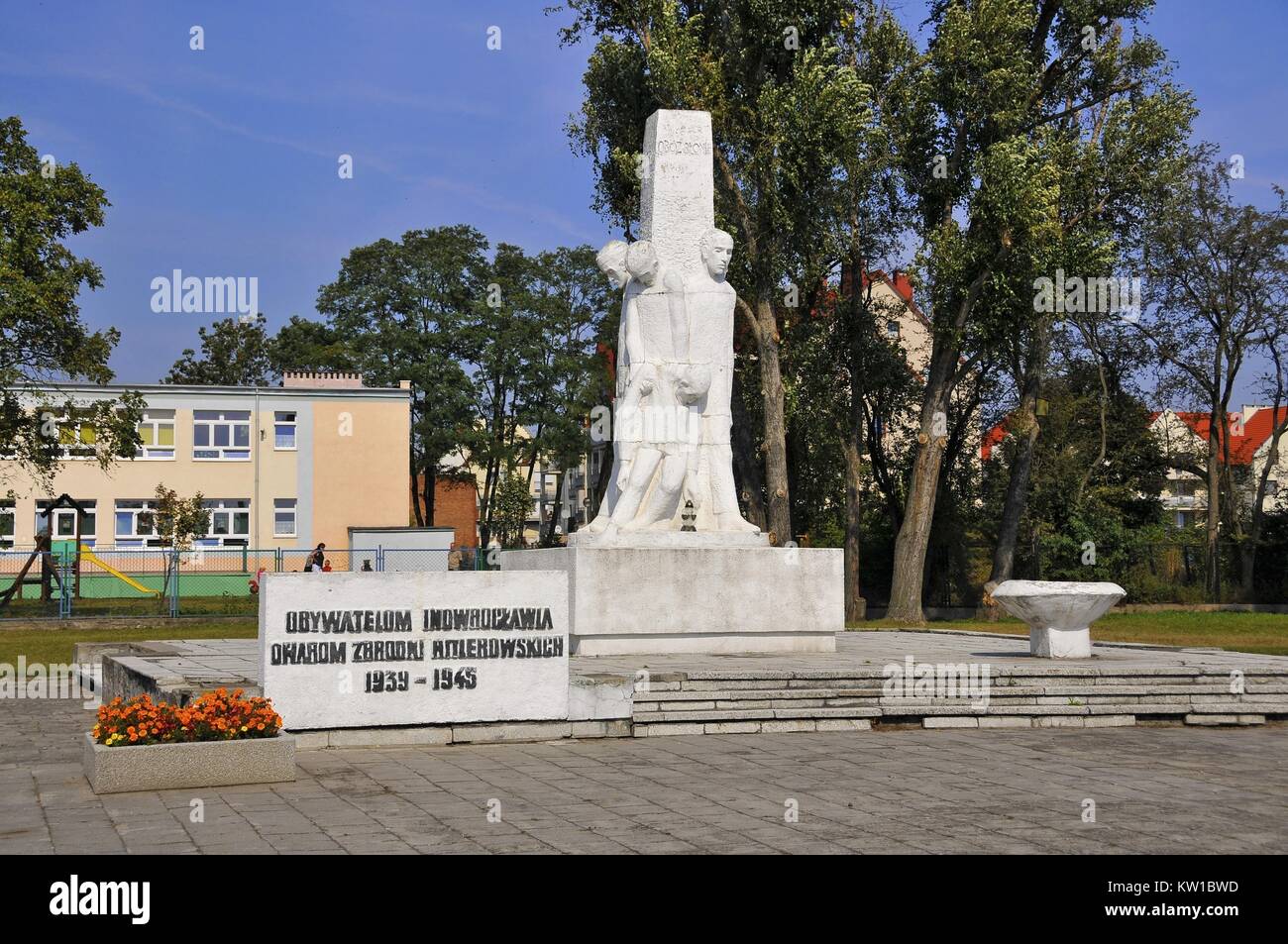 Monument in memory of victims of Nazism who lived in Inowroclaw ...