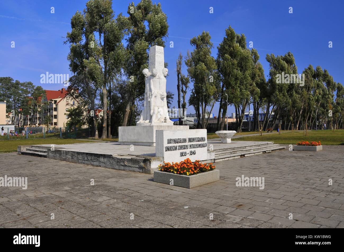 Monument in memory of victims of Nazism who lived in Inowroclaw ...