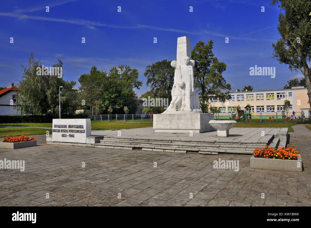 Monument in memory of victims of Nazism who lived in Inowroclaw ...
