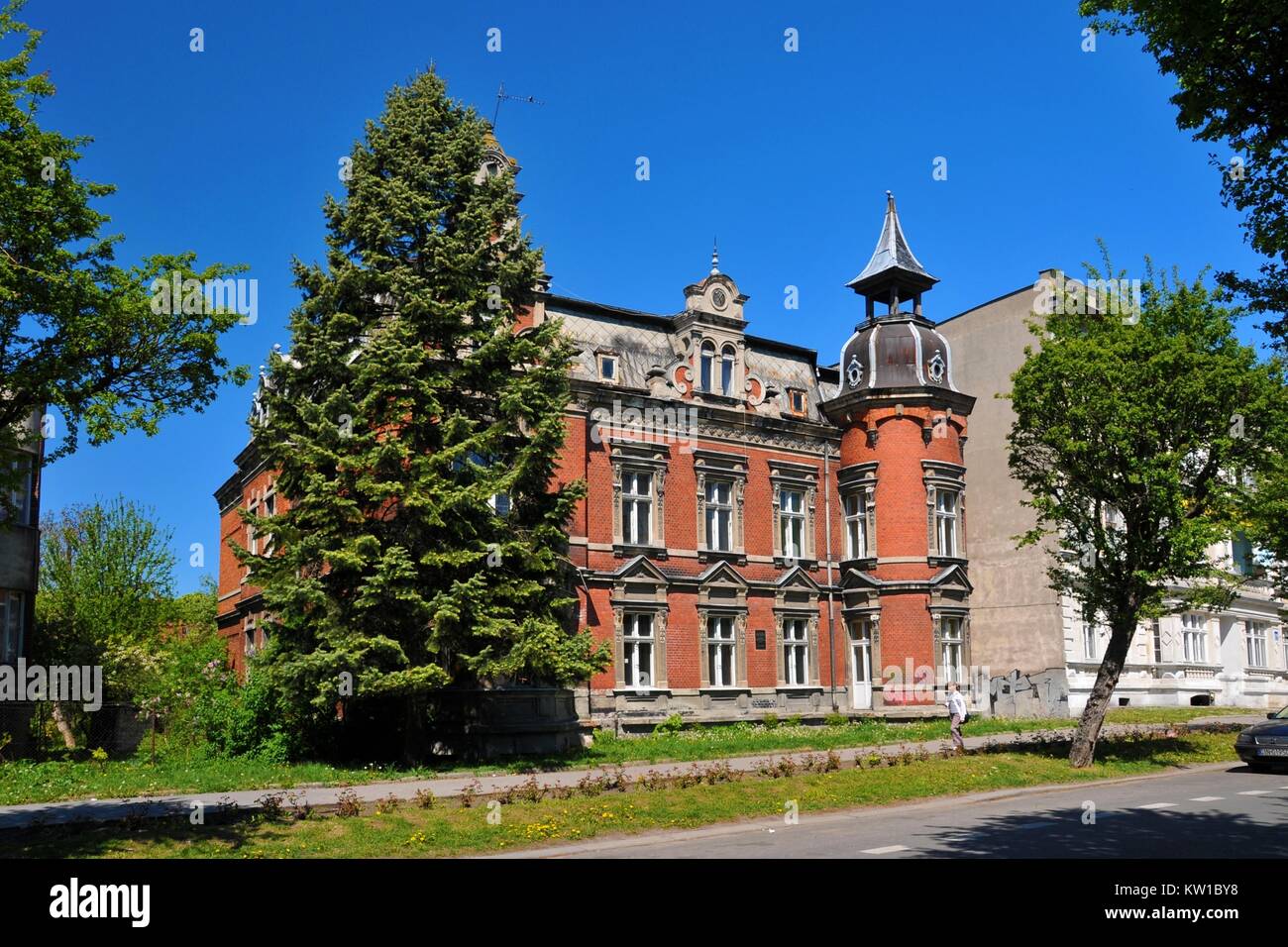 Historic tenement, Solankowa Street. Inowroclaw, Kuyavian-Pomeranian ...