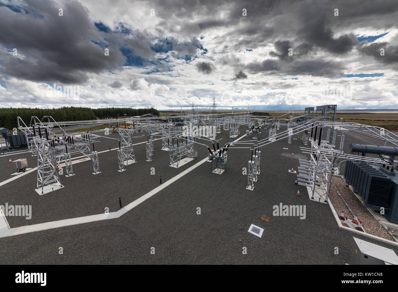 Electrical substation facilities and construction Stock Photo - Alamy