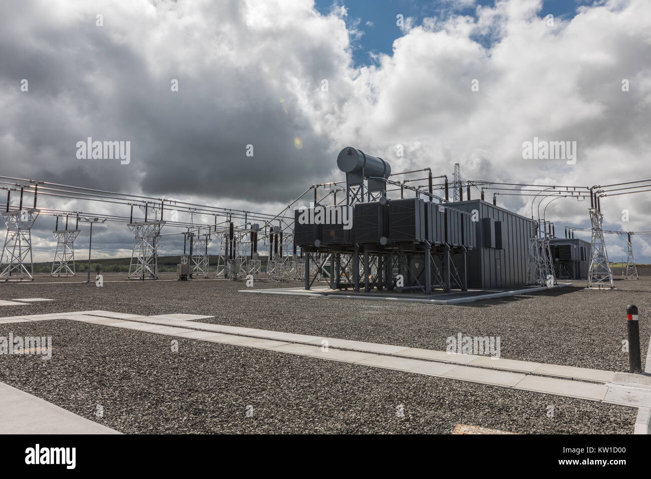 Electrical substation facilities and construction Stock Photo - Alamy