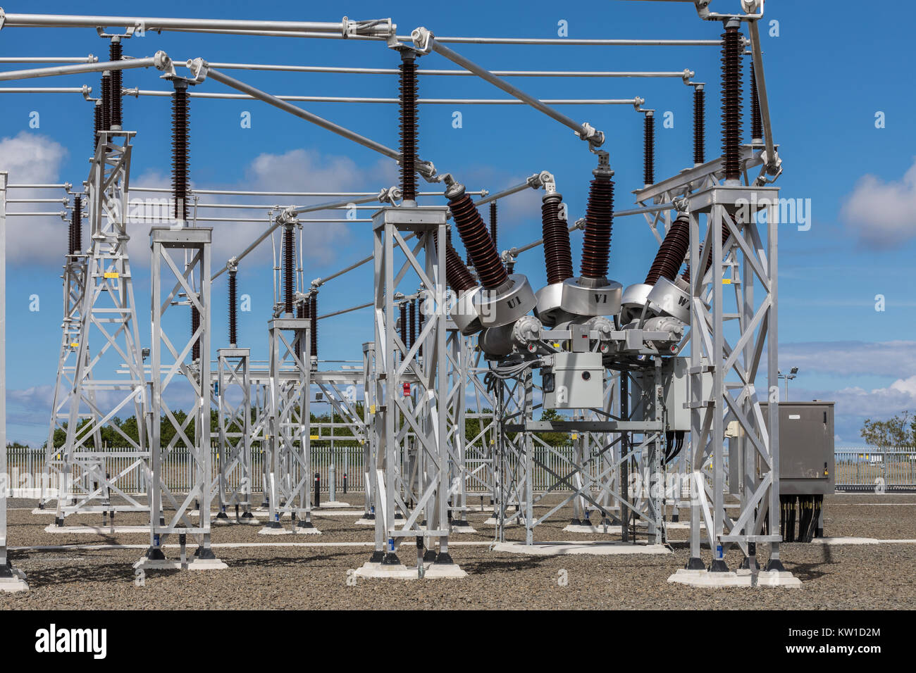 Electrical substation facilities and construction Stock Photo - Alamy