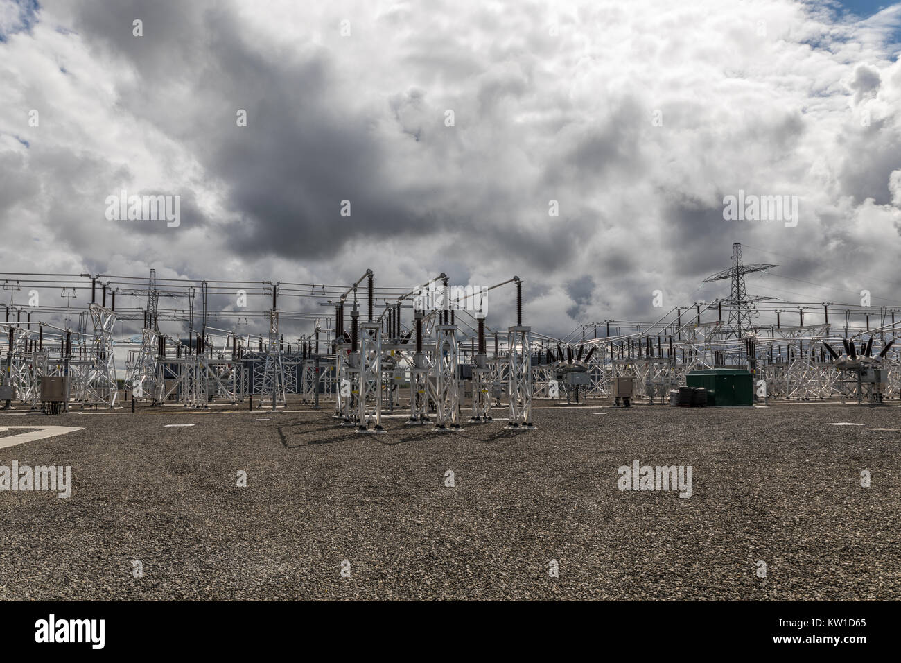 Electrical substation facilities and construction Stock Photo - Alamy