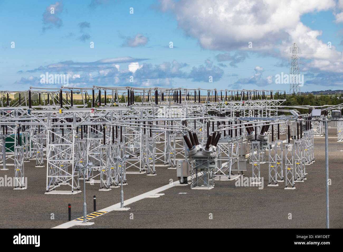 Electrical substation facilities and construction Stock Photo - Alamy