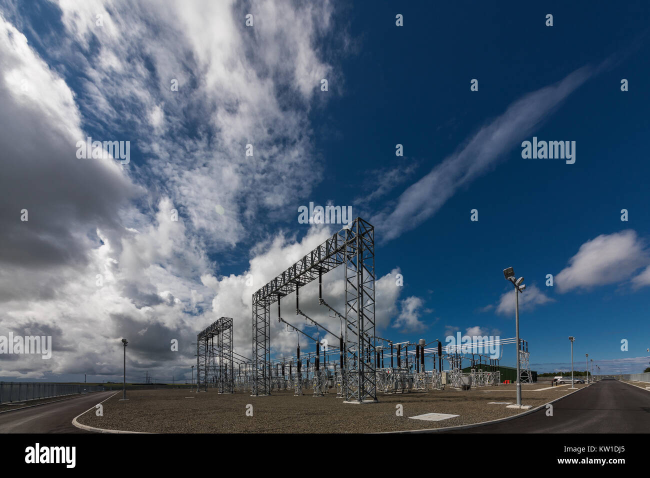 Electrical substation facilities and construction Stock Photo - Alamy