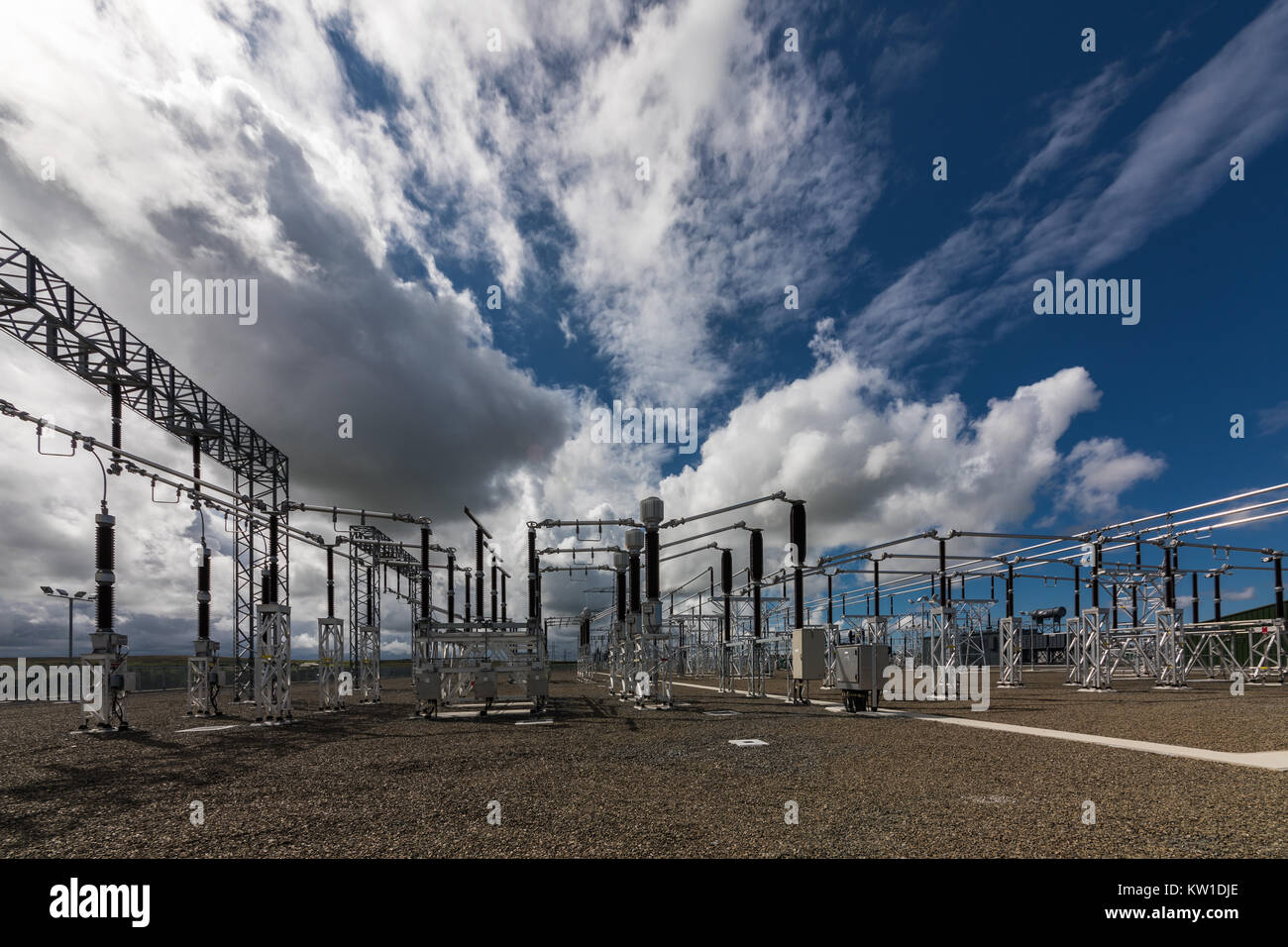 Electrical substation facilities and construction Stock Photo - Alamy