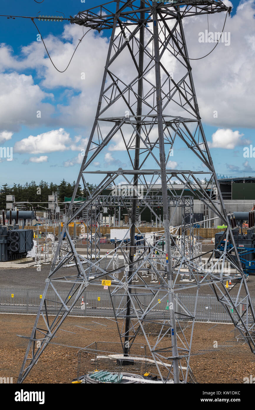 Electrical substation facilities and construction Stock Photo - Alamy