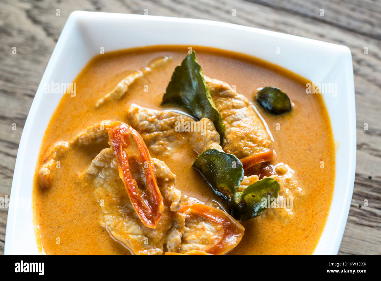 Thai panang pork curry Stock Photo - Alamy