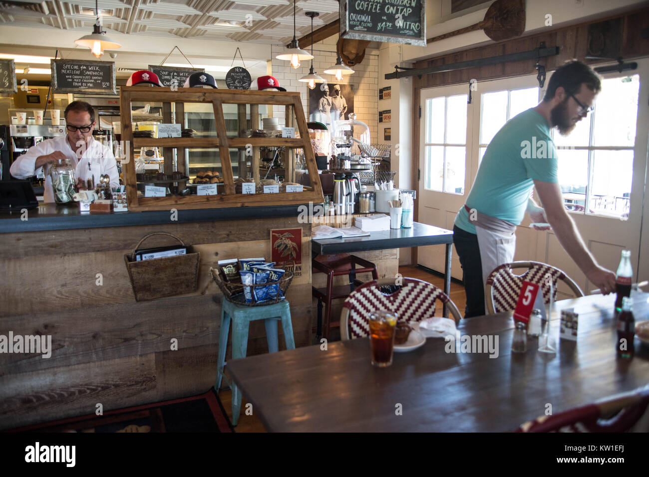 Artisan bread cafe Stock Photo - Alamy