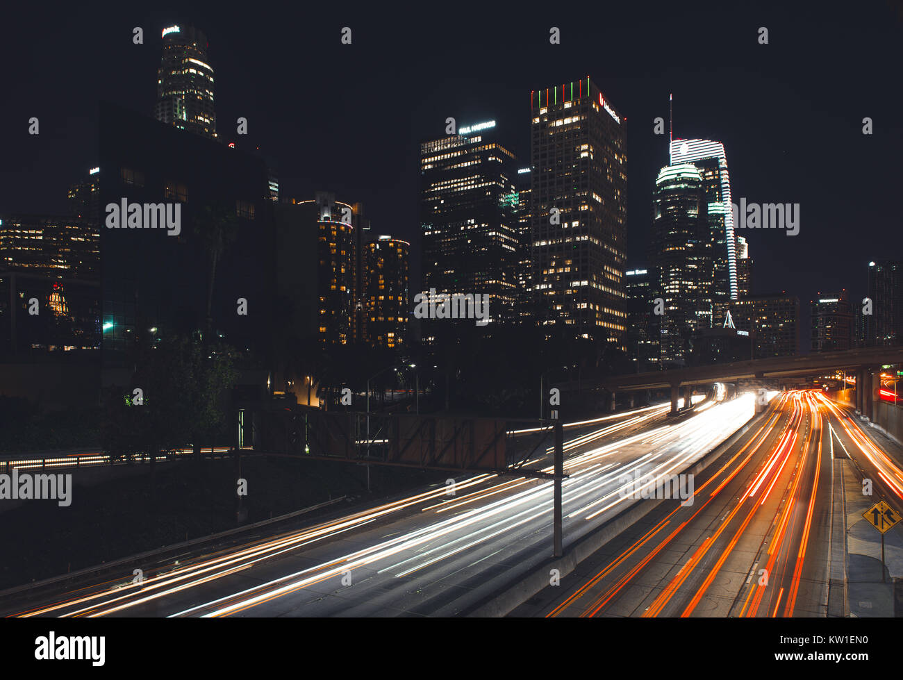 Traffic freeway bridge time lapse hi-res stock photography and images ...