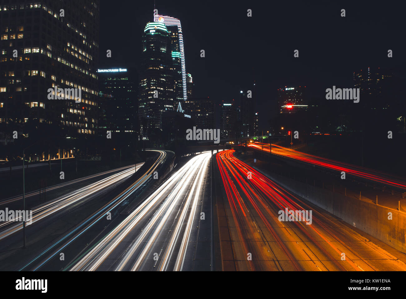 Traffic freeway bridge time lapse hi-res stock photography and images ...