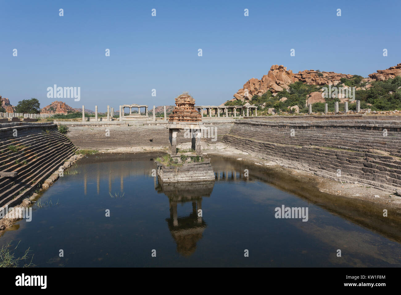 India, Karnataka, Hampi, Pushkarani Stock Photo - Alamy