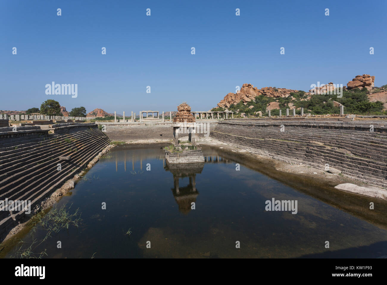India, Karnataka, Hampi, Pushkarani Stock Photo - Alamy
