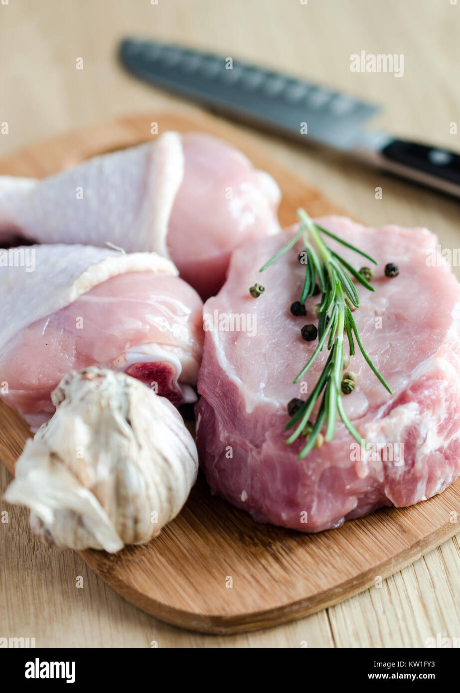 Meat and chicken Stock Photo - Alamy