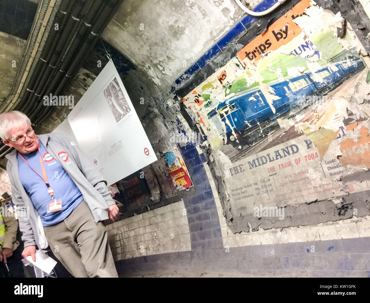 Euston Underground Tunnels, Hidden London Tour Stock Photo - Alamy