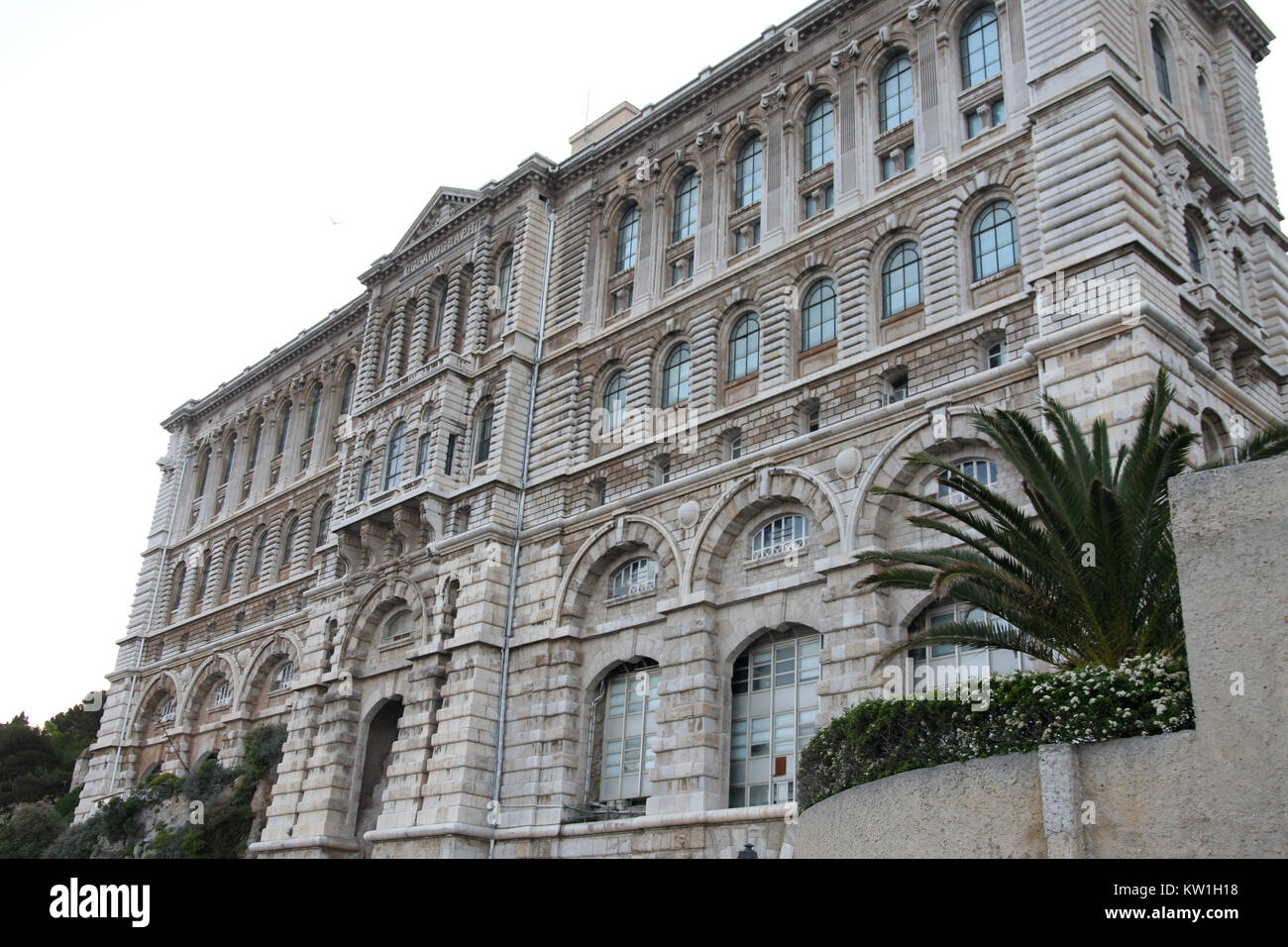 View of the Oceanographic Museum in Monaco Stock Photo - Alamy