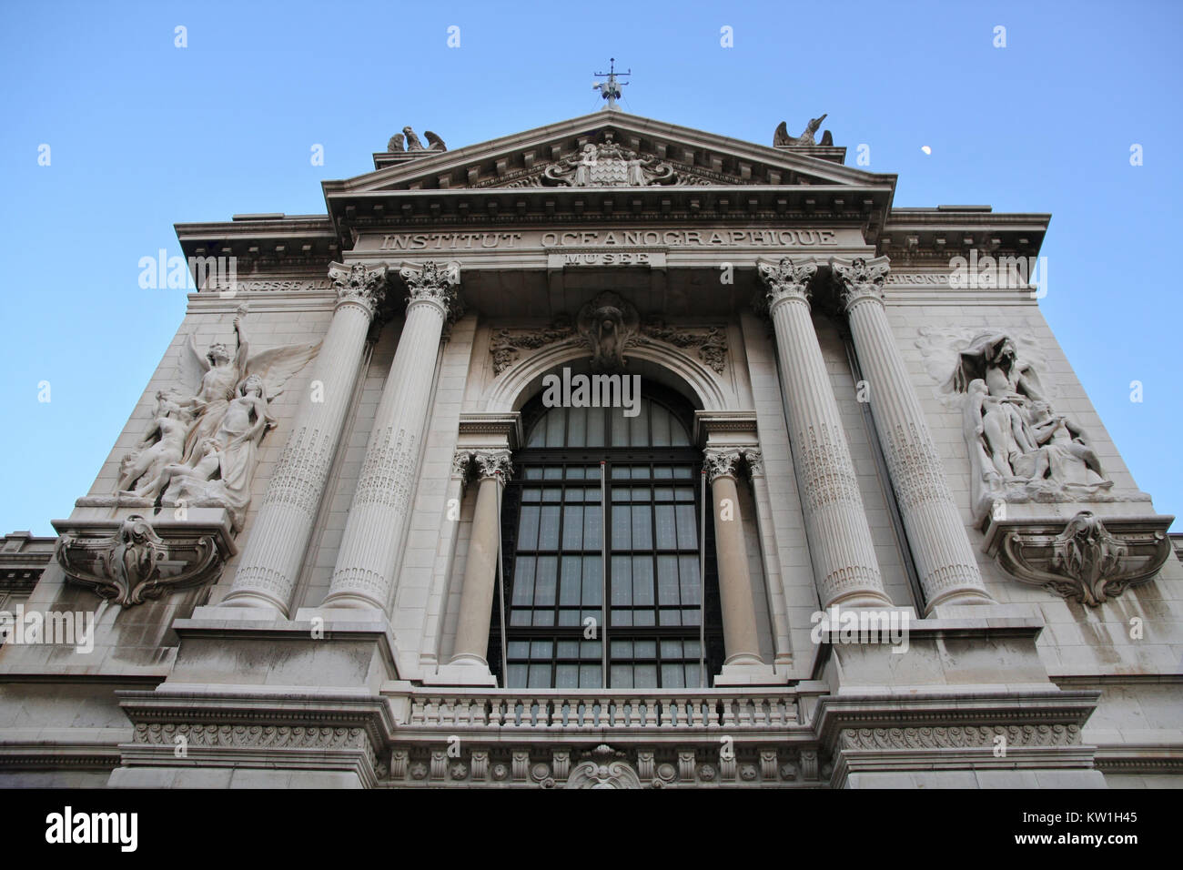 View of the Oceanographic Institute in Monaco Stock Photo - Alamy