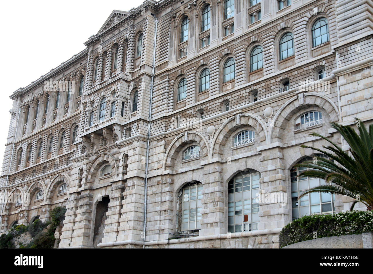 View of the Oceanographic Museum in Monaco Stock Photo - Alamy