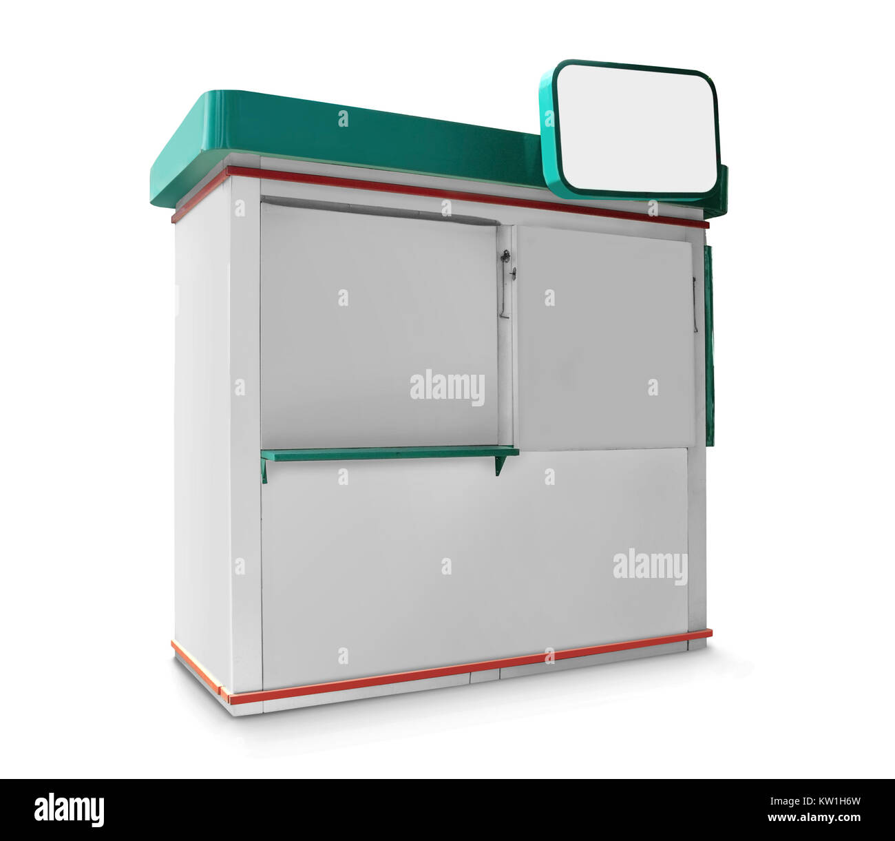 single trade or promo counter kiosk Stock Photo - Alamy