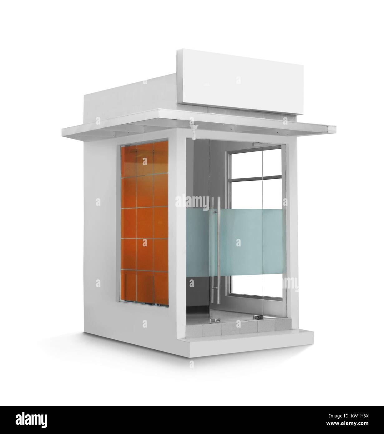 single ATM booth Stock Photo - Alamy