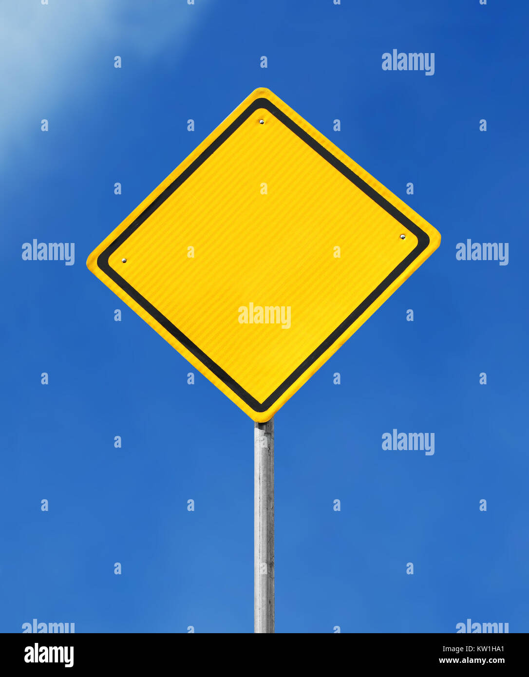 Empty yellow sign attention alert hi-res stock photography and images ...