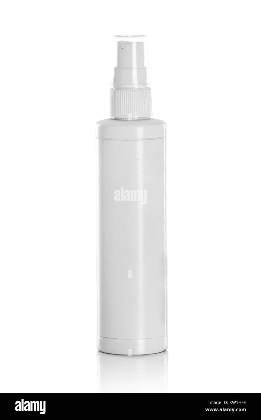 white spray bottle isolated Stock Photo - Alamy