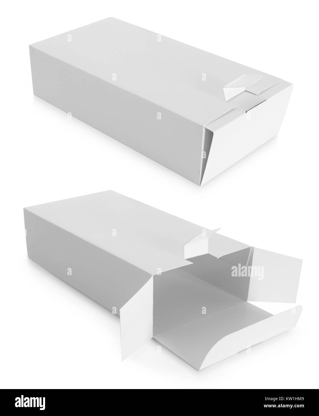 white Package Box for products Stock Photo - Alamy