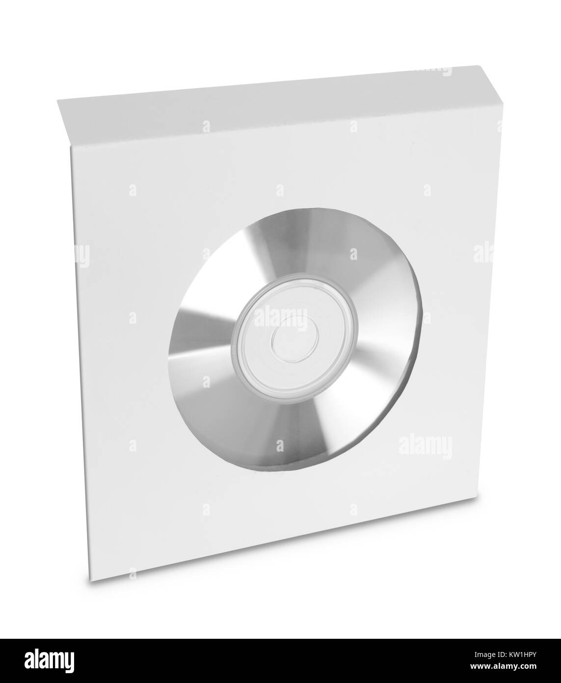 compact disc package isolated on white background Stock Photo - Alamy
