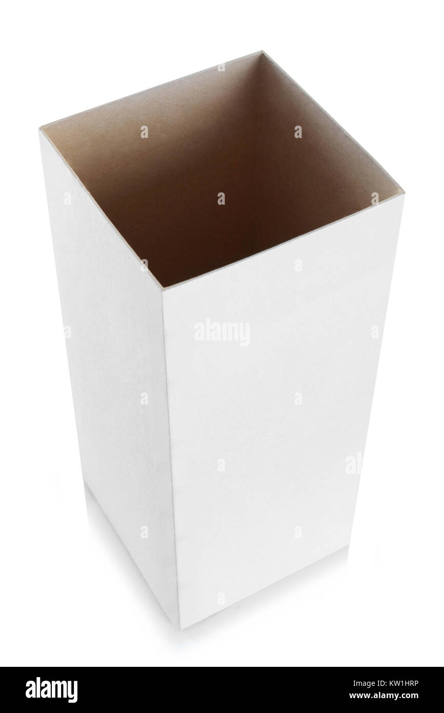 white empty box open Stock Photo - Alamy