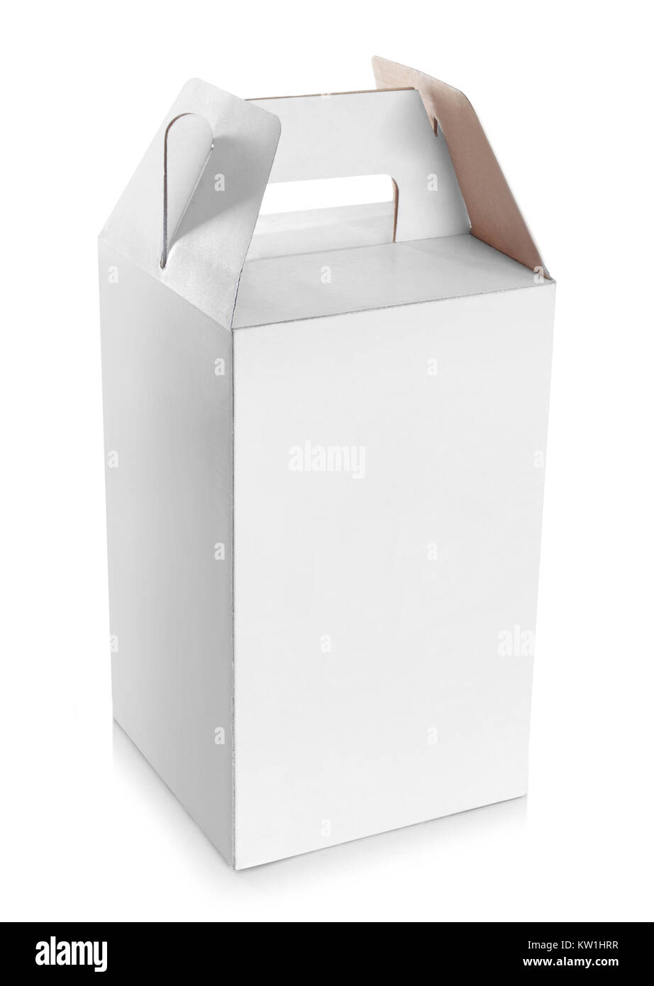 white empty box with handle Stock Photo - Alamy