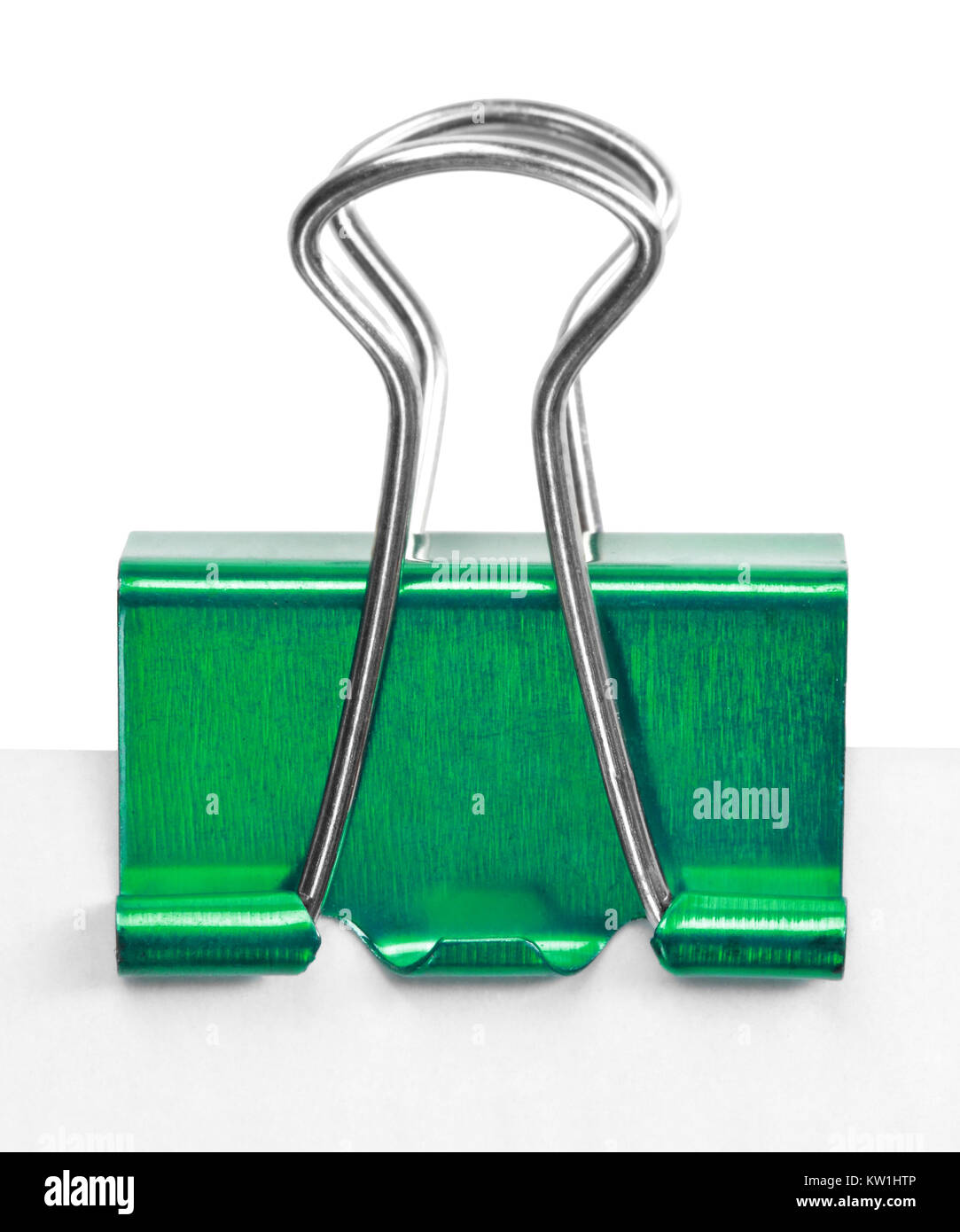 Close up of a green binder clip Stock Photo - Alamy