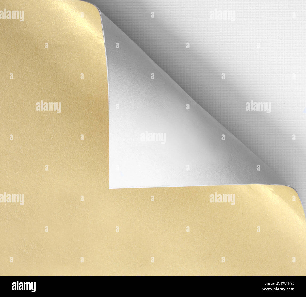 golden page corner curl Stock Photo - Alamy