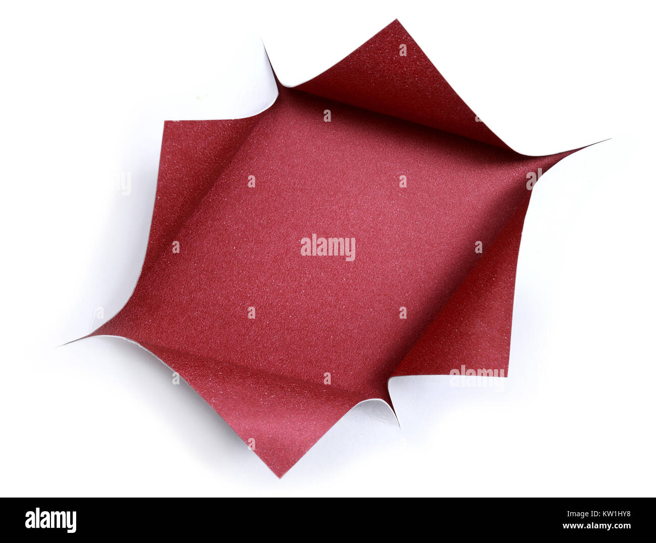 white paper torn Stock Photo - Alamy