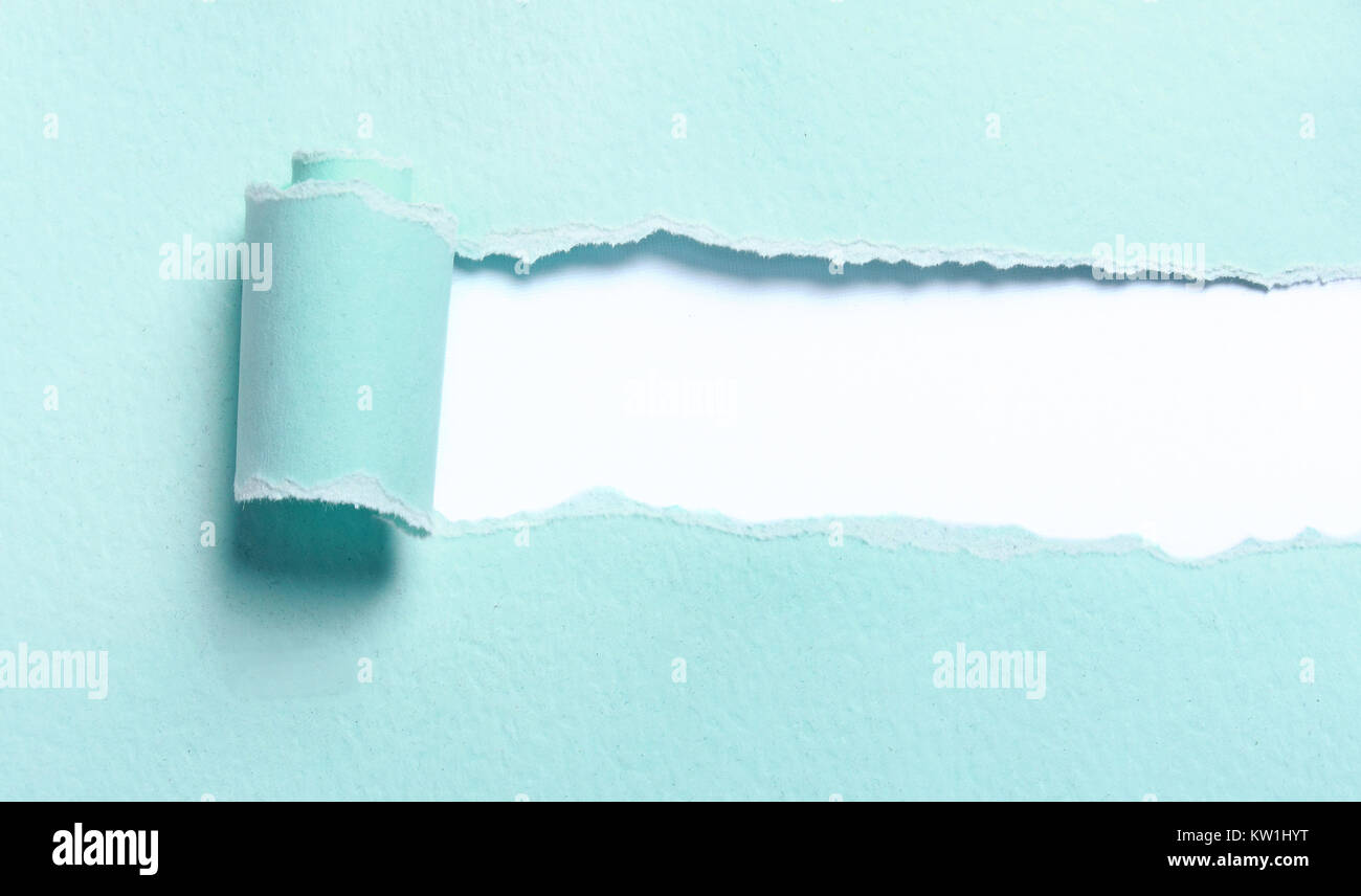 ripped light blue paper Stock Photo - Alamy