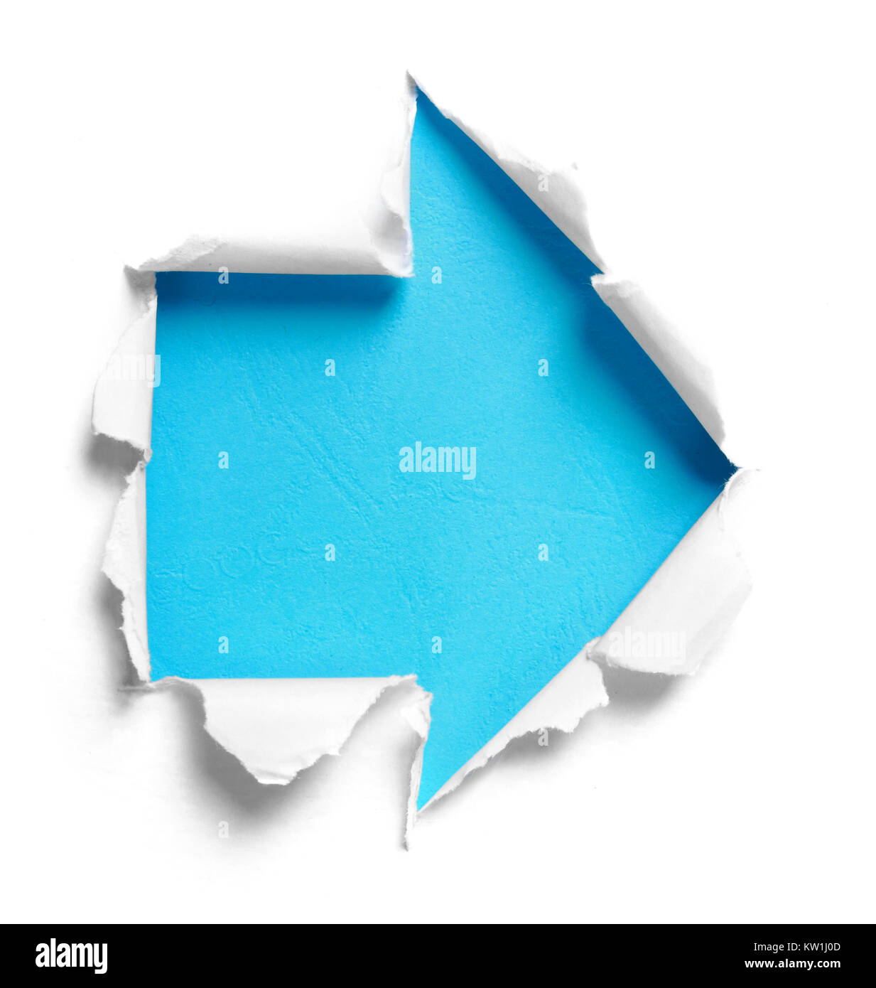 Torn arrow sign hi-res stock photography and images - Alamy