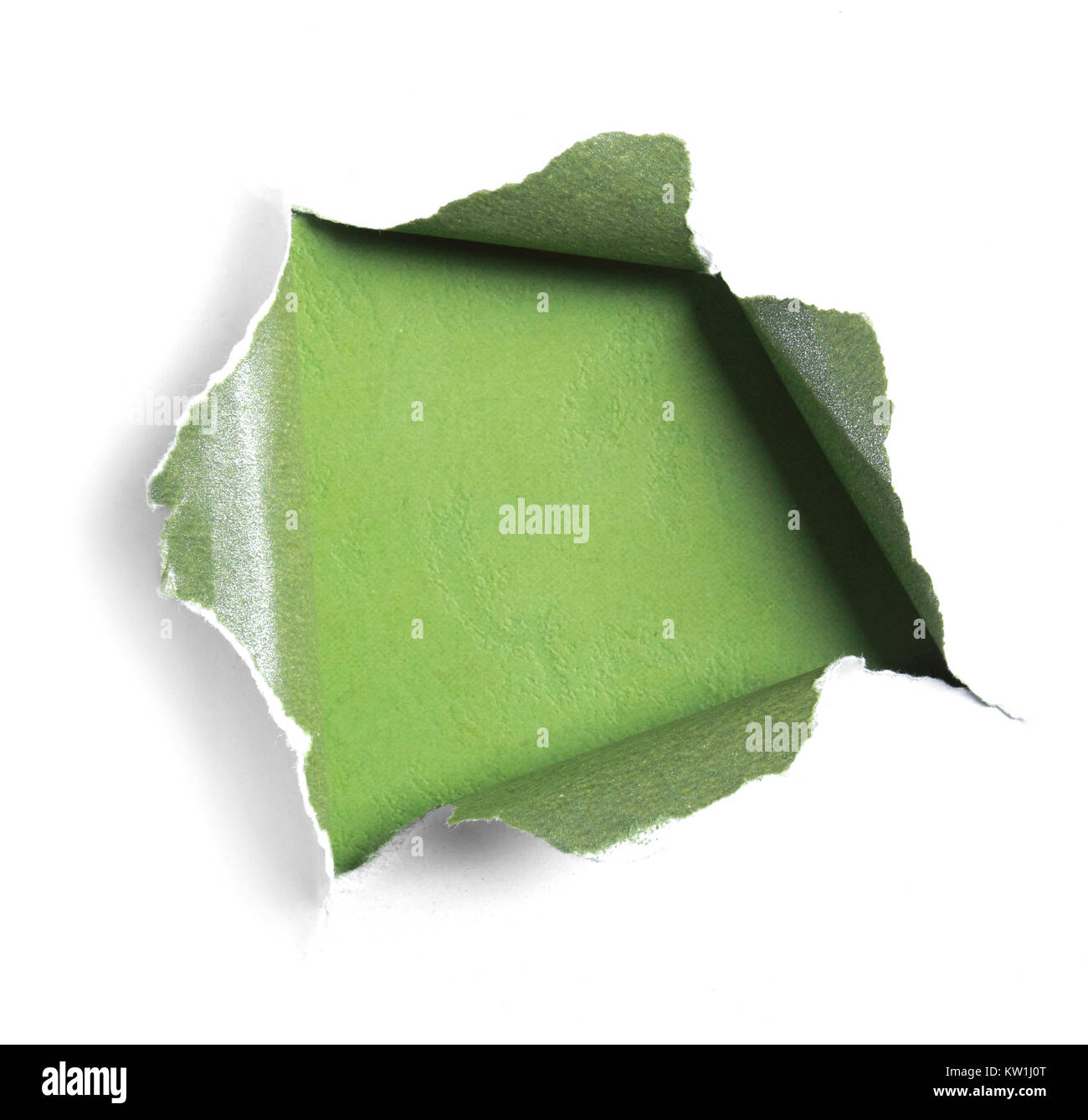 white torn paper with square shape Stock Photo - Alamy