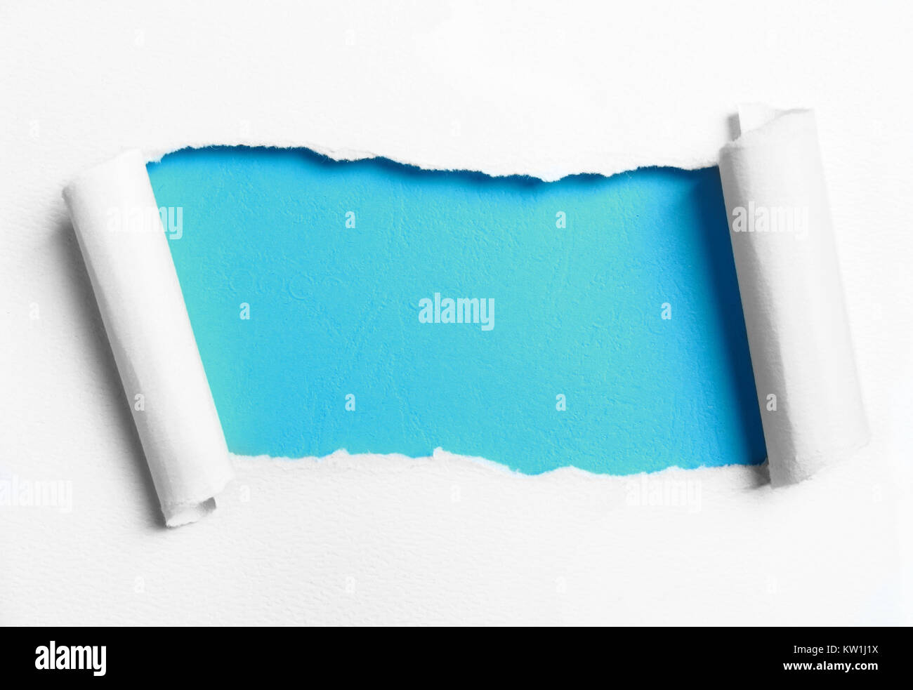 ripped white paper Stock Photo - Alamy