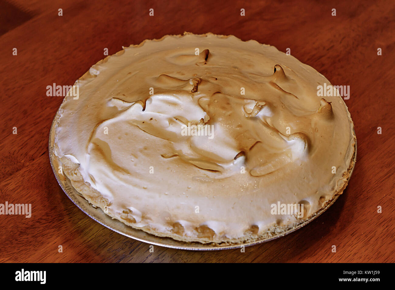 toasted meringue on pie Stock Photo - Alamy